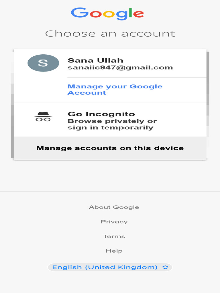 Google Account Management Guide | PDF