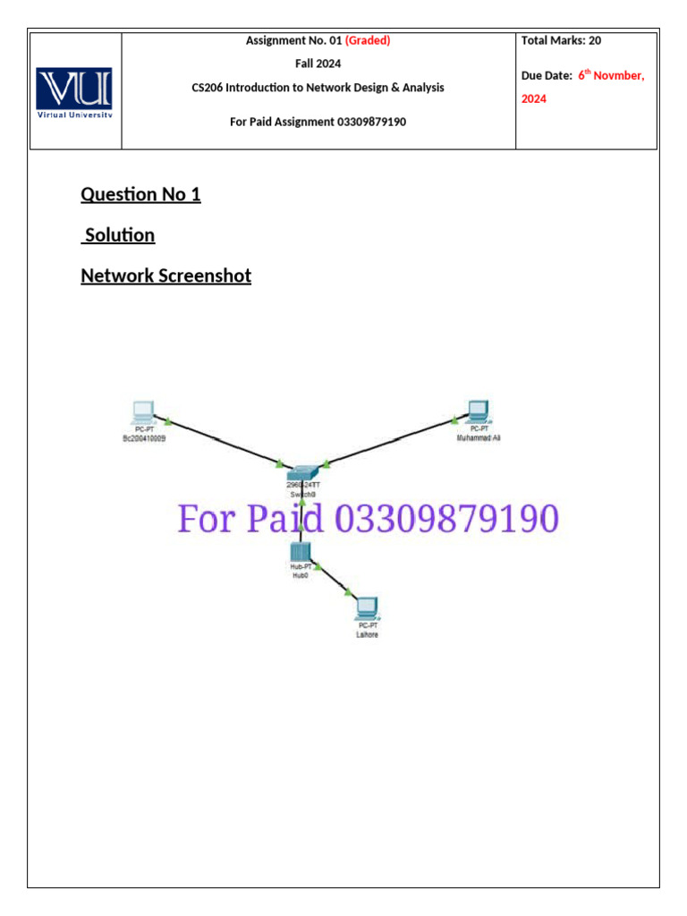 Cs206 Assignment 1 2024 100% Correct Solution | PDF | Computers