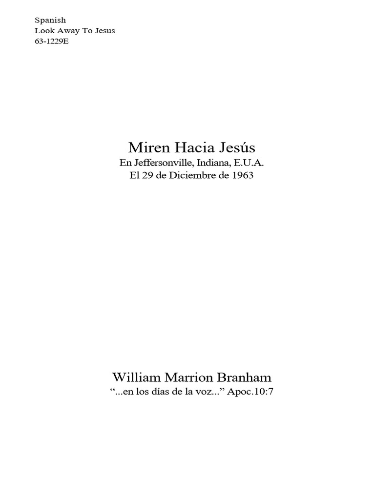 APARTANDO LA MIRADA HACIA JESUS o Miren A Jesús WMB SENCILLO 29 ...