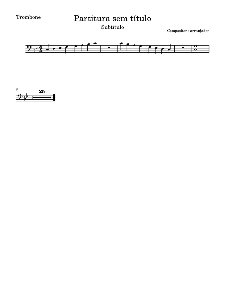Escala do Trombone de Pisto | PDF