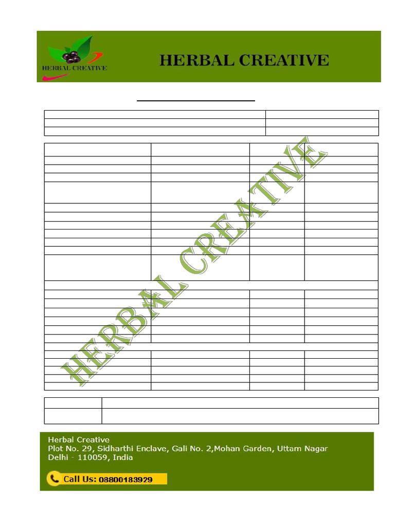 Chia Seed Extract Powder Analysis | PDF