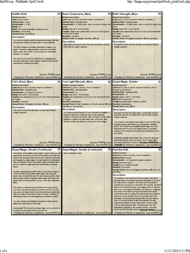 Druid spell level 6 | PDF