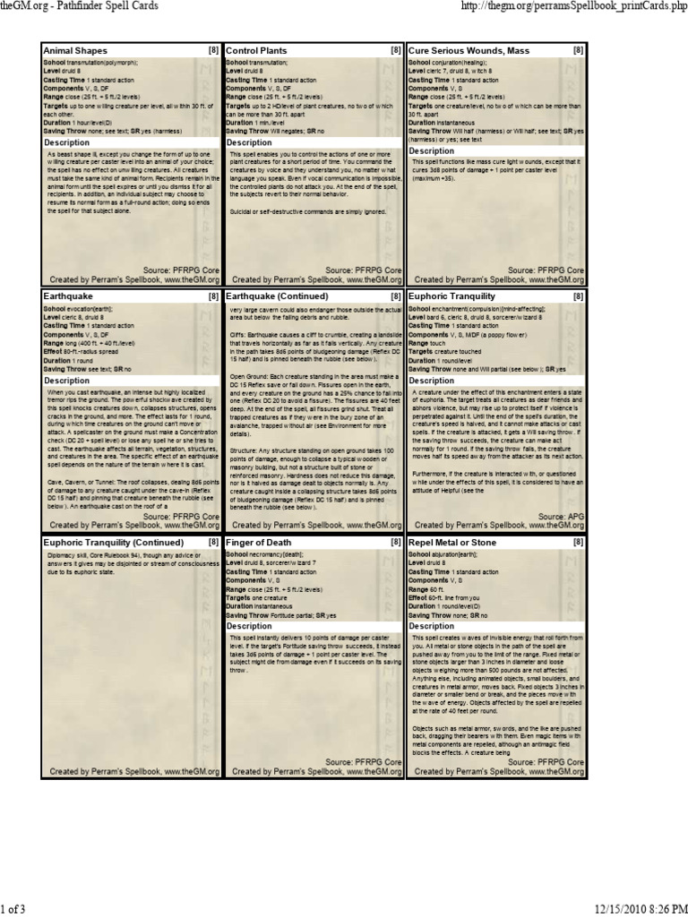 Druid spell level 8 | PDF