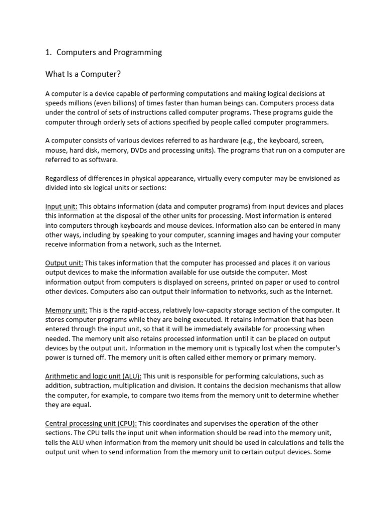 Ch01 | PDF | Computer Data Storage | Input/Output