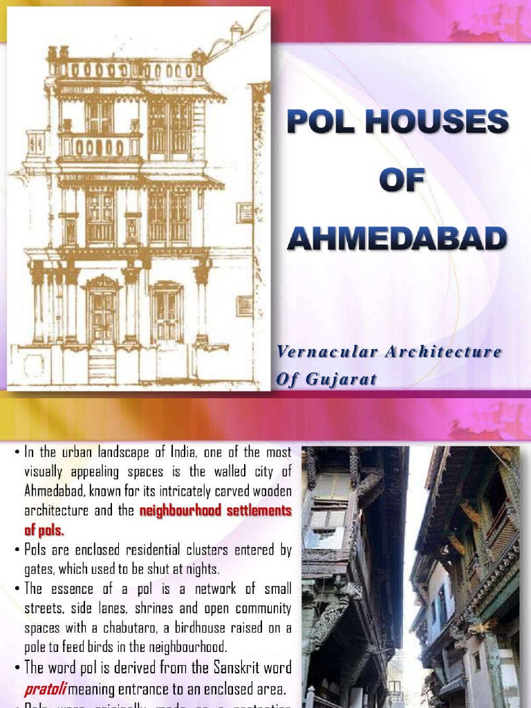 Gujarat - Pol Houses | PDF | Architectural Design | Architecture
