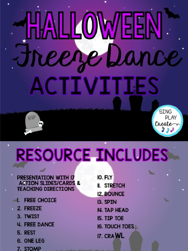 Halloween Freeze Dance Resource | PDF