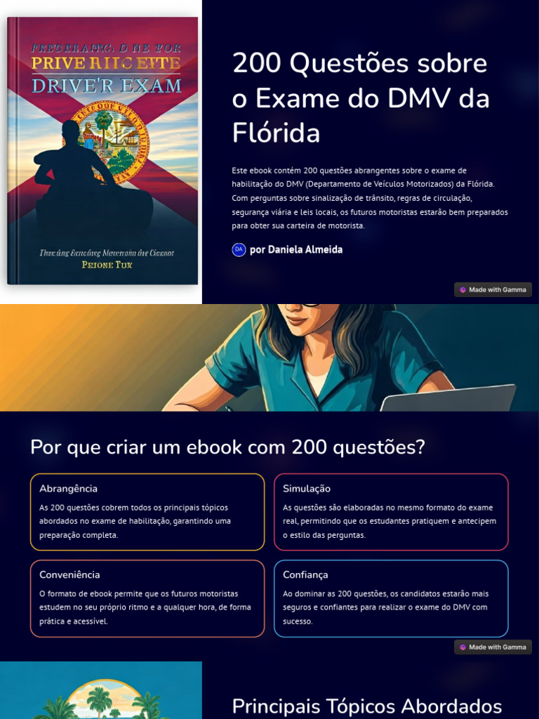 200 Questões para o Exame DMV Florida | PDF | Tráfego