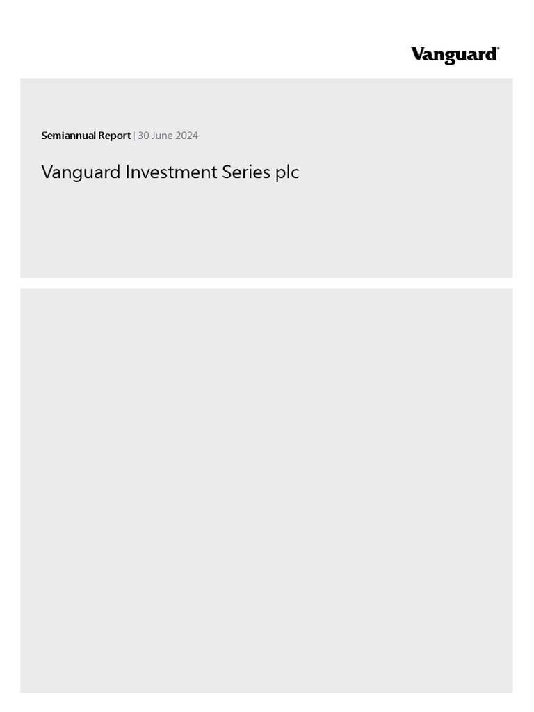 Vanguard Investment Series Report 2024 | PDF | Investment Fund | The ...