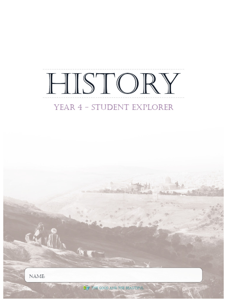 History 4 Student Explorer Cover and Spine | PDF
