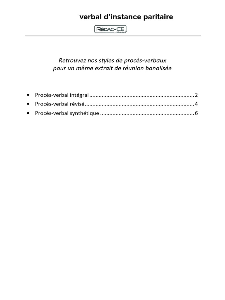 Procès-verbal sur le contrat de génération | PDF | Recrutement ...