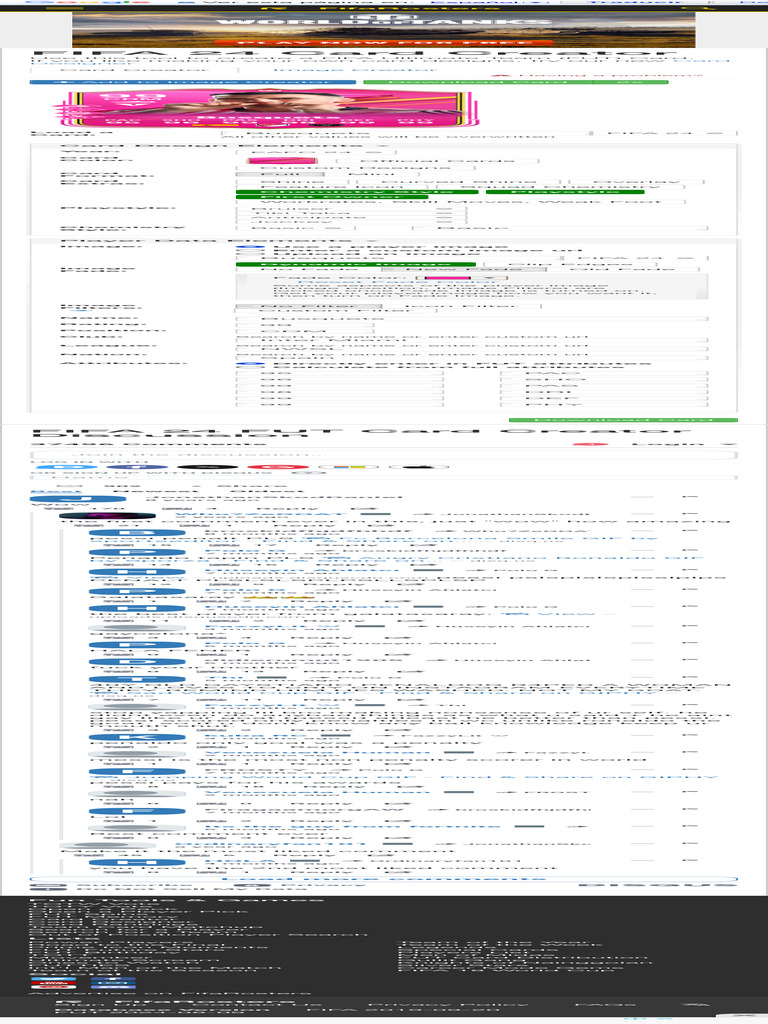 FIFA 24 Card Creator Tool | PDF | Association Football