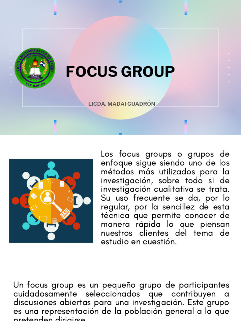 Focus Group | PDF | Grupo de enfoque | Comunicación humana