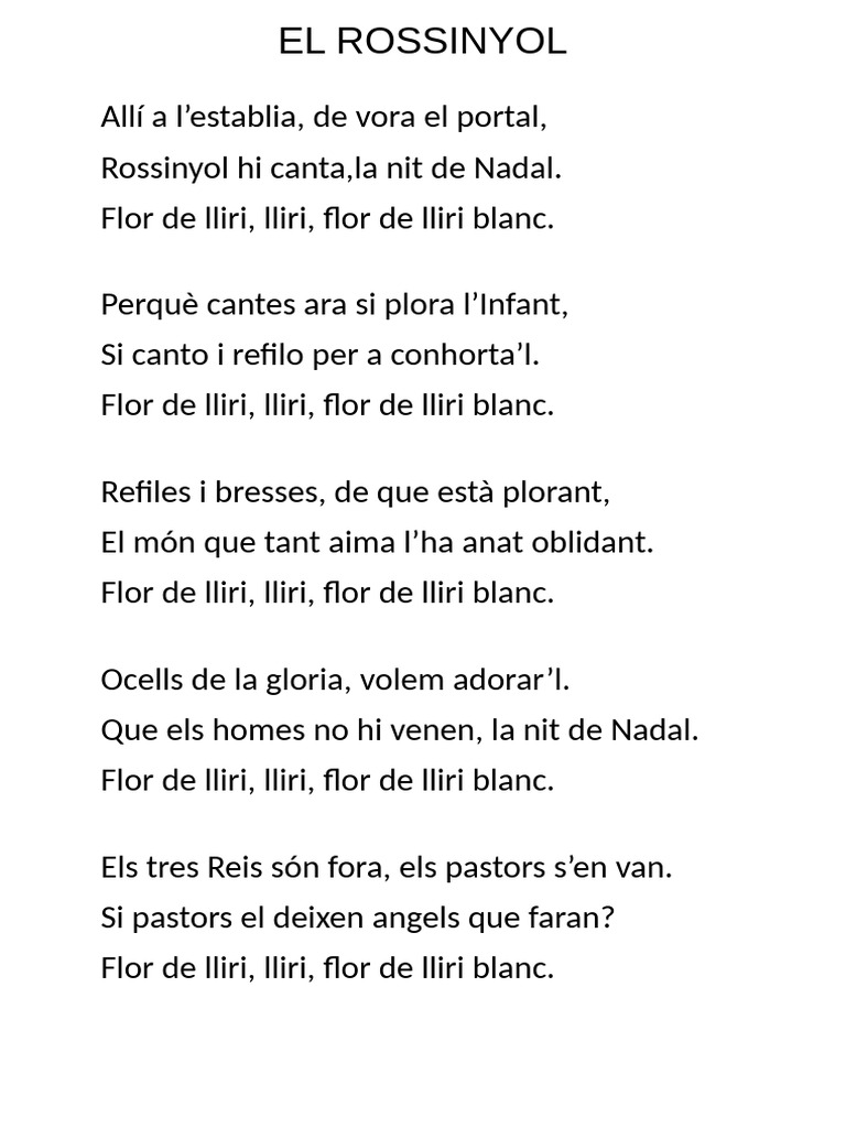 El Rossinyol | PDF