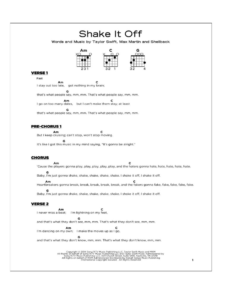 Shake It Off | PDF