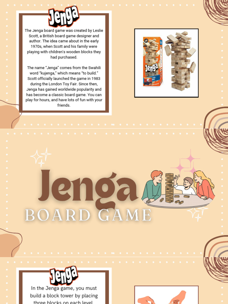Jenga | PDF | Sports & Recreation | Games & Activities
