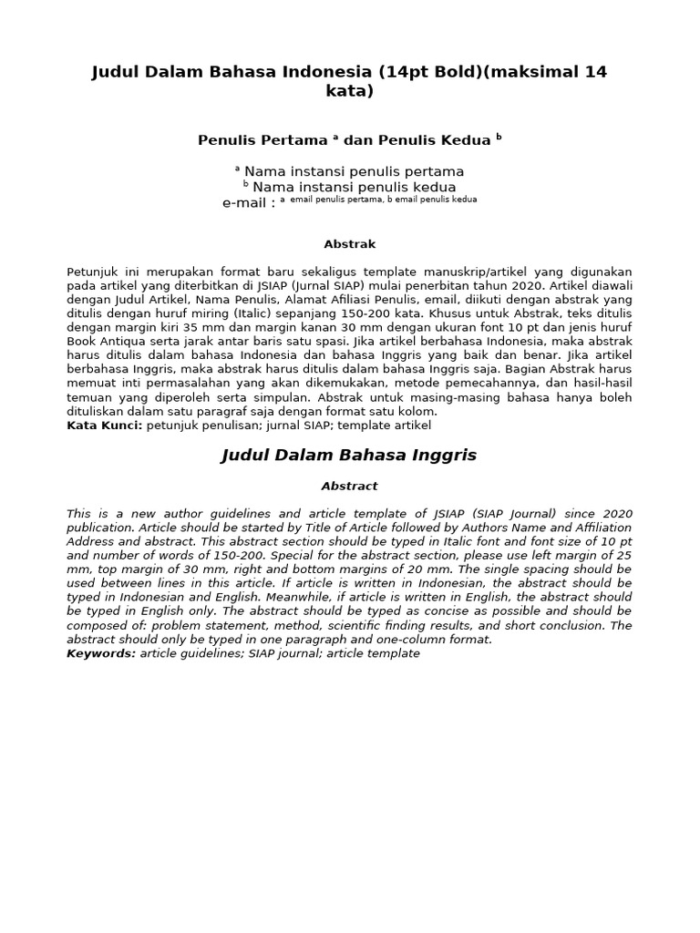 Template Naskah | PDF