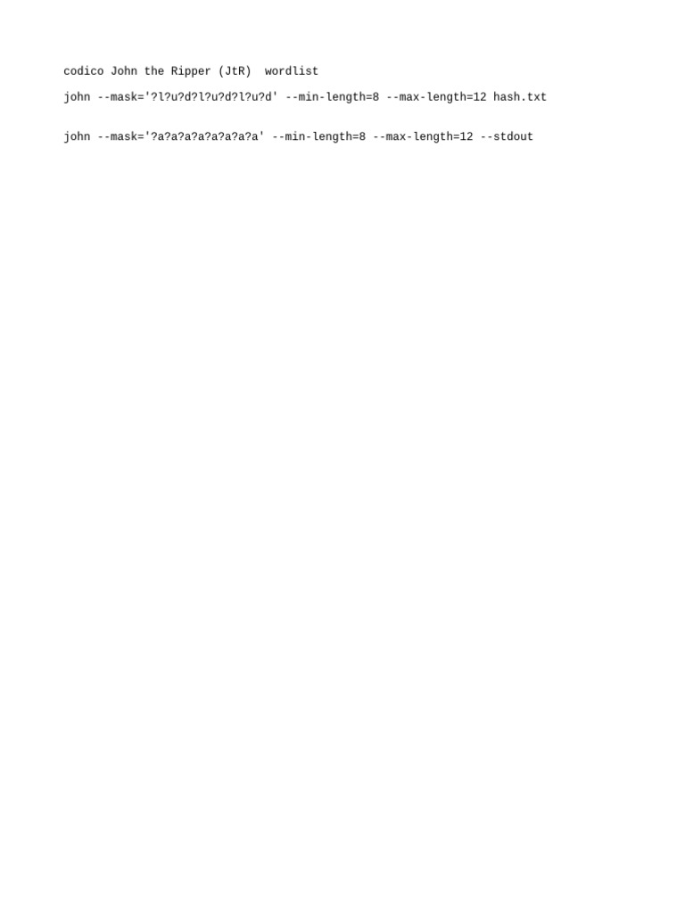 Criar Wordlists | PDF