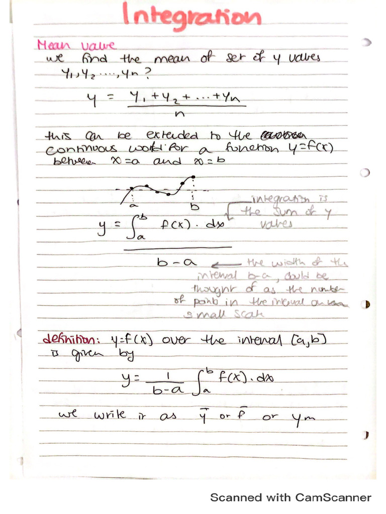 Mean Value Theorem and Root Mean Square | PDF