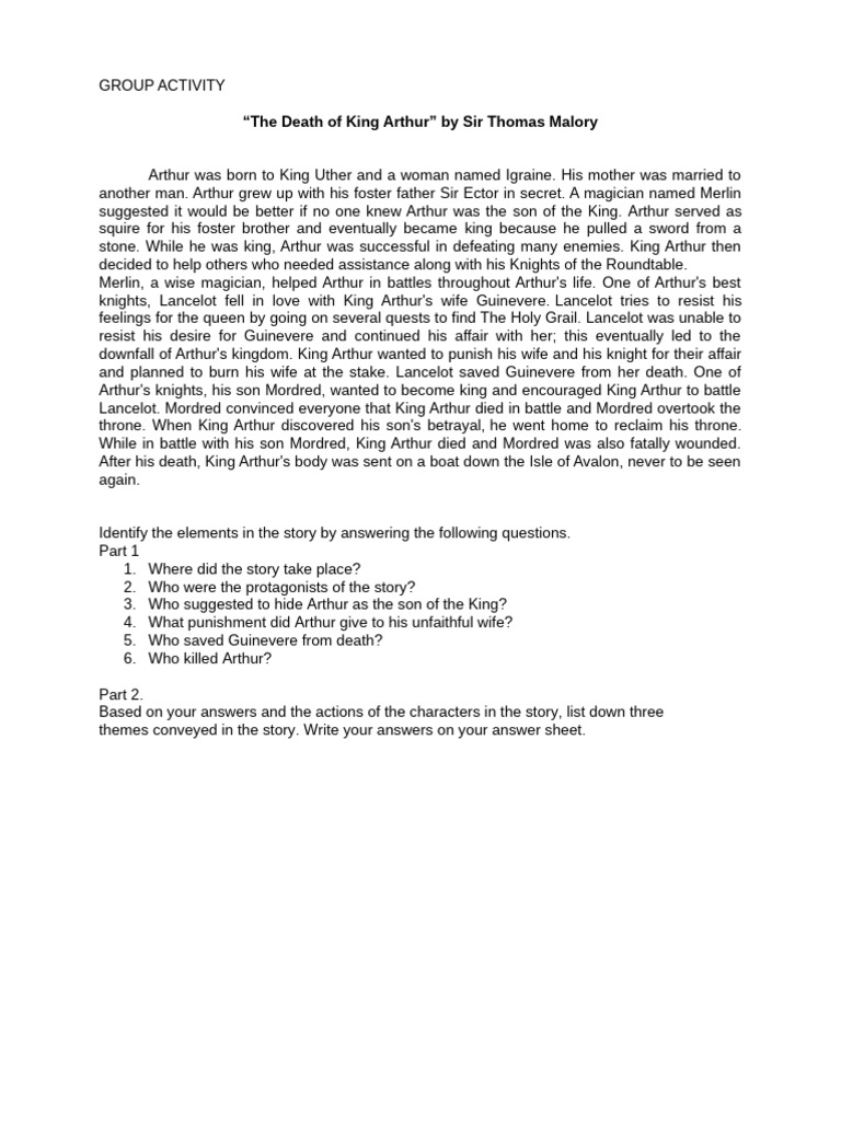 GROUP ACTIVITY - Day 1 | PDF | History | Mystery, Thriller & Crime Fiction