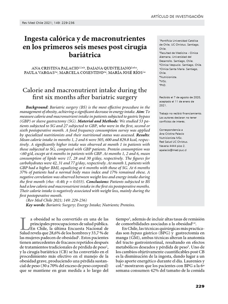 LECT 3) Ingesta Calórica y de Macronutrientes | PDF | Dieta | Alimentos