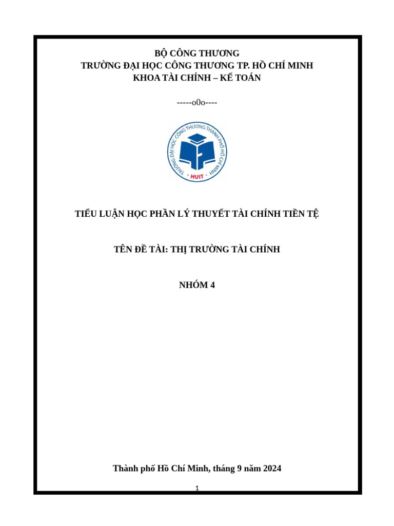 Nhom 4 - Ly Thuyet TCTT | PDF