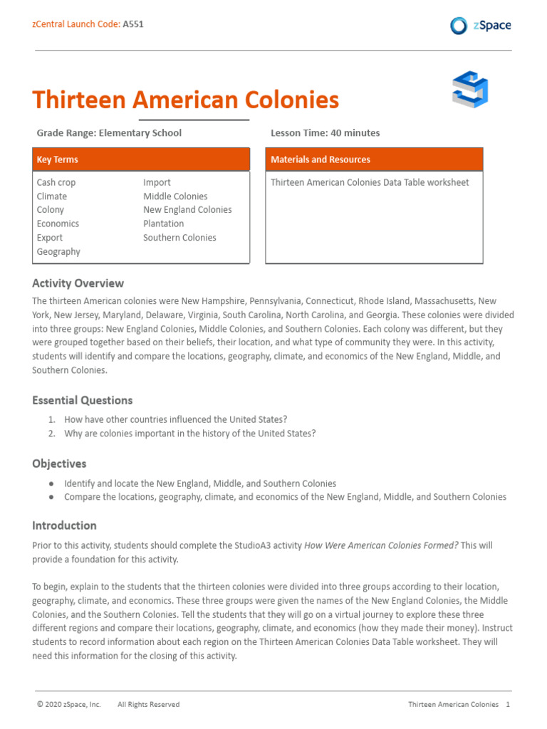 Thirteen American Colonies | PDF | Thirteen Colonies | New England