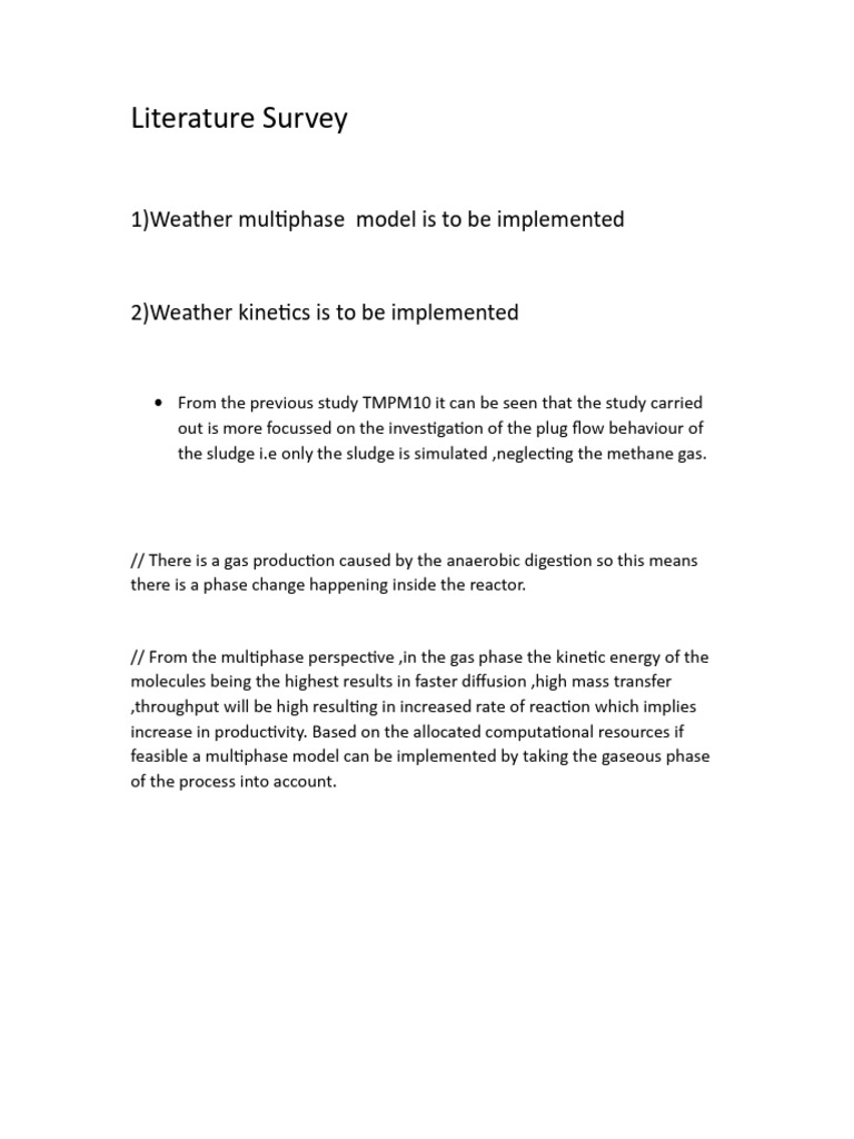 Literature Survey MP Kin | PDF | Gases | Mechanical Engineering