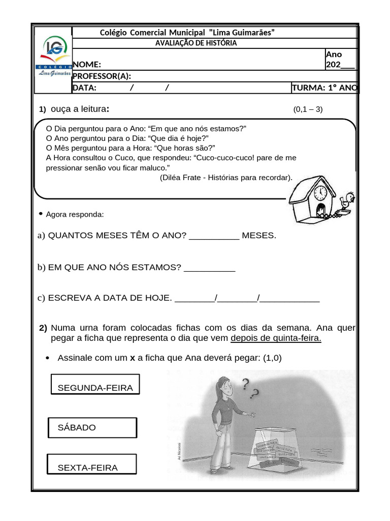 Aval de História 3 Bim Ivanilda | PDF