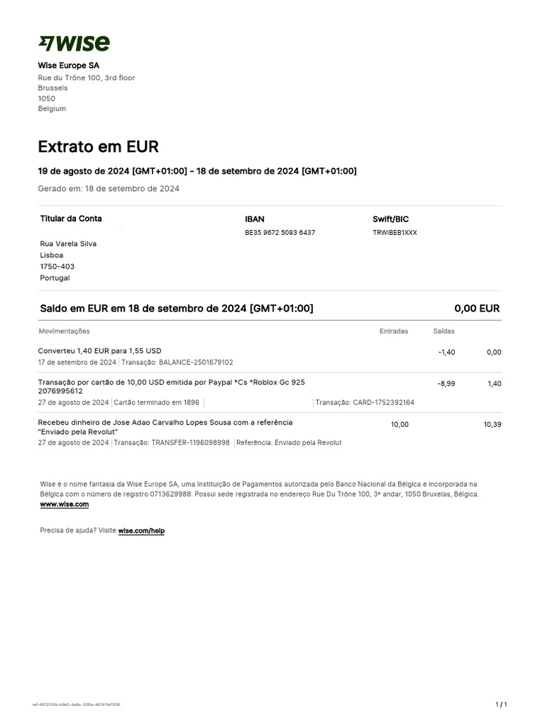 Comprovativo de Compra | PDF