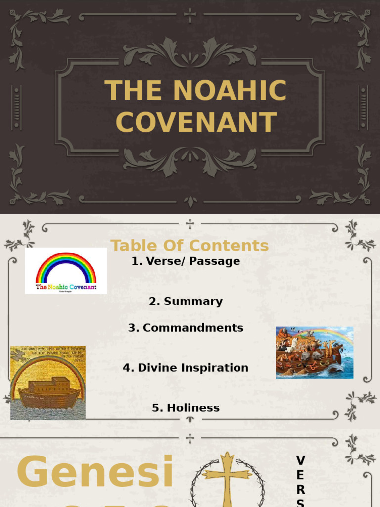 Understanding the Noahic Covenant | PDF | Noah | Covenant (Biblical)