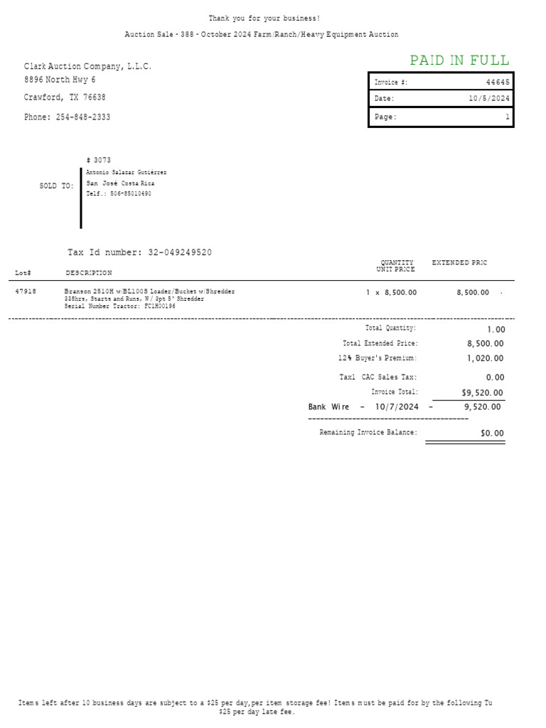 Invoice - 44645 - Receipt FINAL | PDF | Financial Markets | Marketing