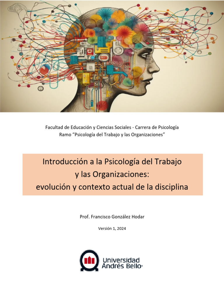 1 - González (2024) - Introducción A La Psicología Del Trabajo y Las Organizaciones | PDF ...