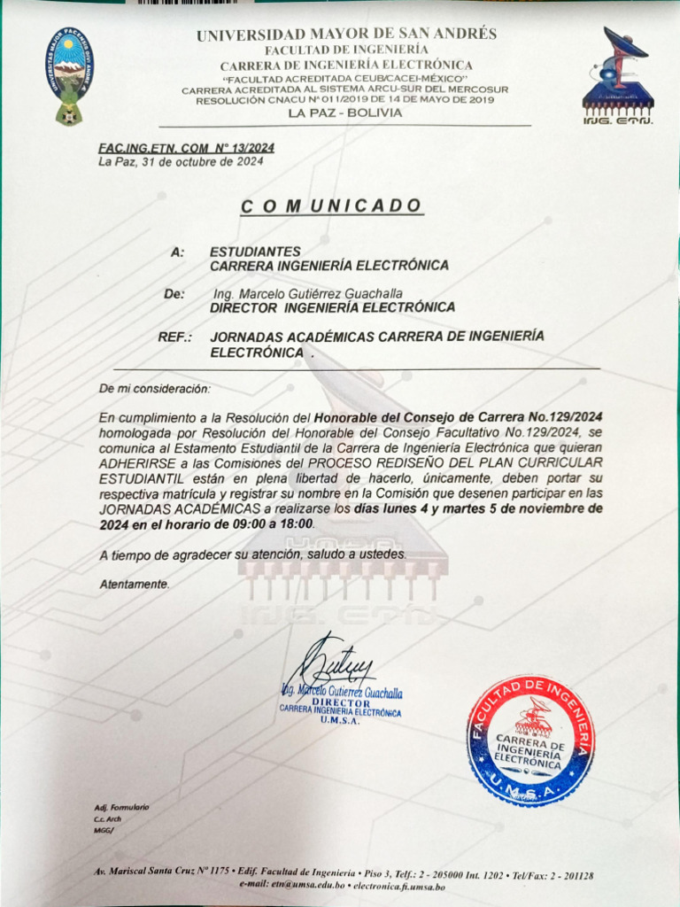 Comunicado ETN | PDF