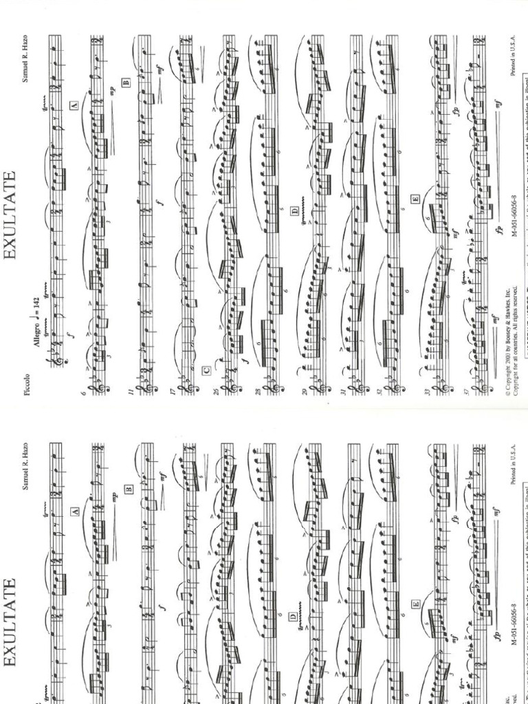 Exultate Completo Samuel R Hazo PDF Free | PDF