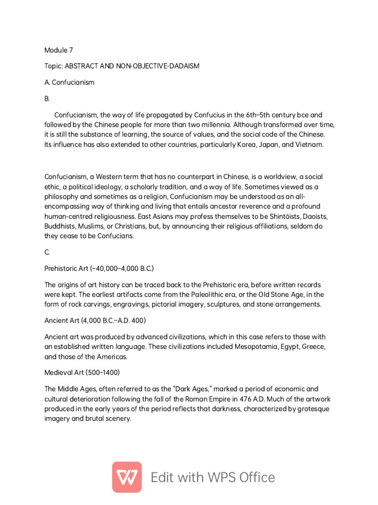 Module 7-WPS Office | PDF | Baroque | Abstract Art