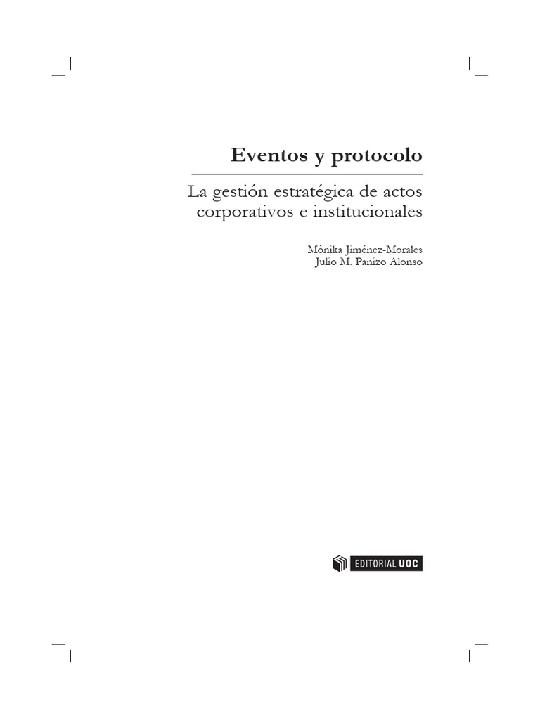 Eventos y Protocolo La Gestion Estrategi | PDF | Business | Comunicación humana