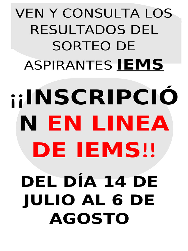 Apoyos Económicos IEMS 2023: Requisitos y Registro | PDF
