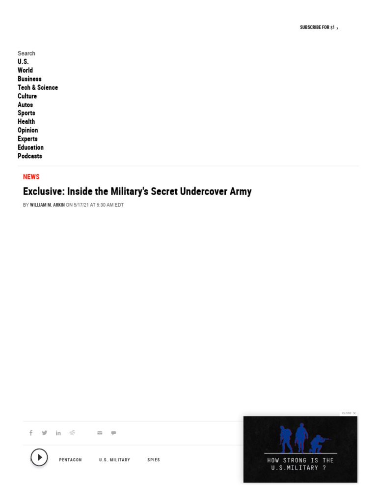 Exclusive - Inside The Military's Secret Undercover Army | PDF ...