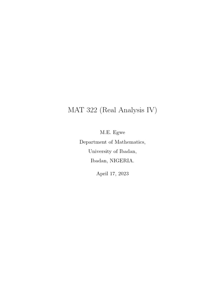 Mat 322-1-2 | PDF | Function (Mathematics) | Derivative