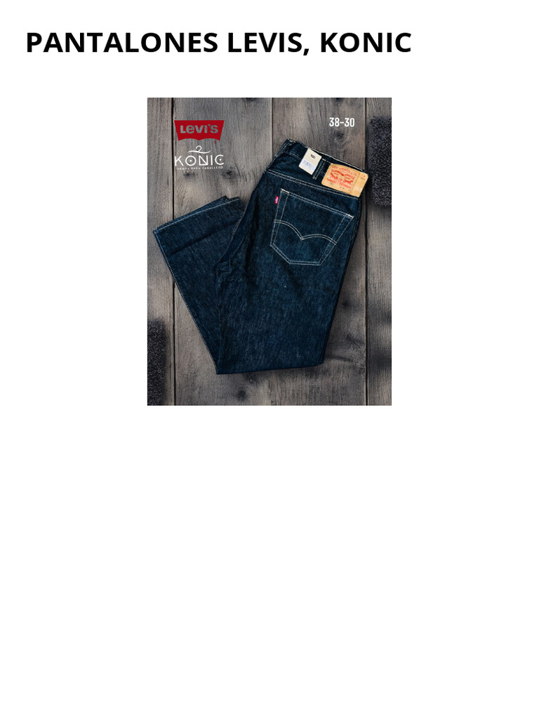 Pantalones Levis, Konic?? PDF | PDF