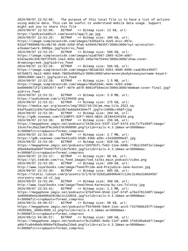 Mobile Data Tracking Log | PDF | Computer Data | Multidimensional Signal Processing