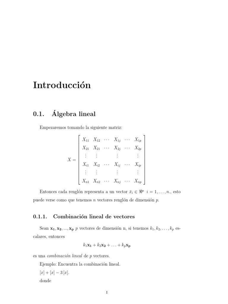 Fundamentos de Álgebra Lineal | PDF | Valores propios y vectores ...