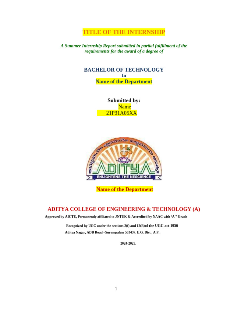 ACET Summer Internship Report (2024-25) | PDF | Internet Of Things ...