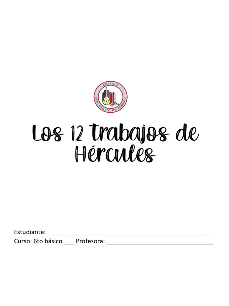 Los 12 Trabajos de Hércules | PDF | Libros para adolescentes