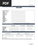 Biodata Form (Long) | PDF