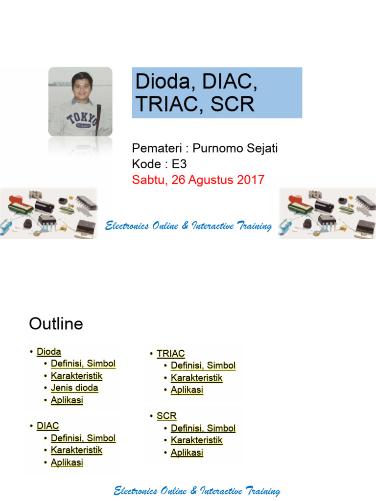 E3 - Dioda, Diac, Triac, SCR-1 | PDF