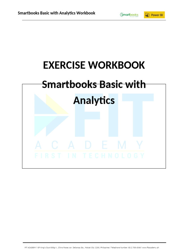 Smartbooks Basic Analytics Workbook | PDF | Cloud Computing | Inventory