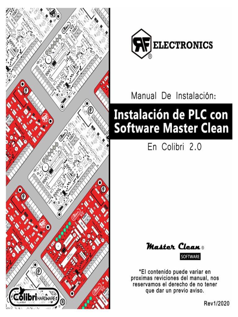 Manual Colibri2.0 MasterClean | PDF
