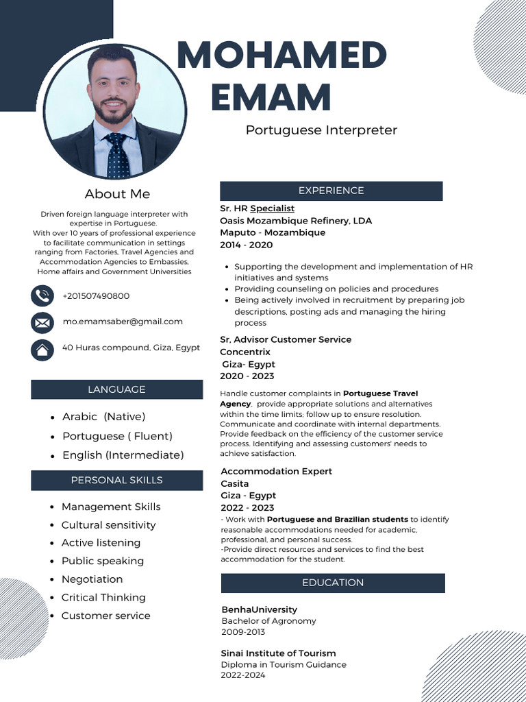 CV Mohamed Emam PT | PDF | Business