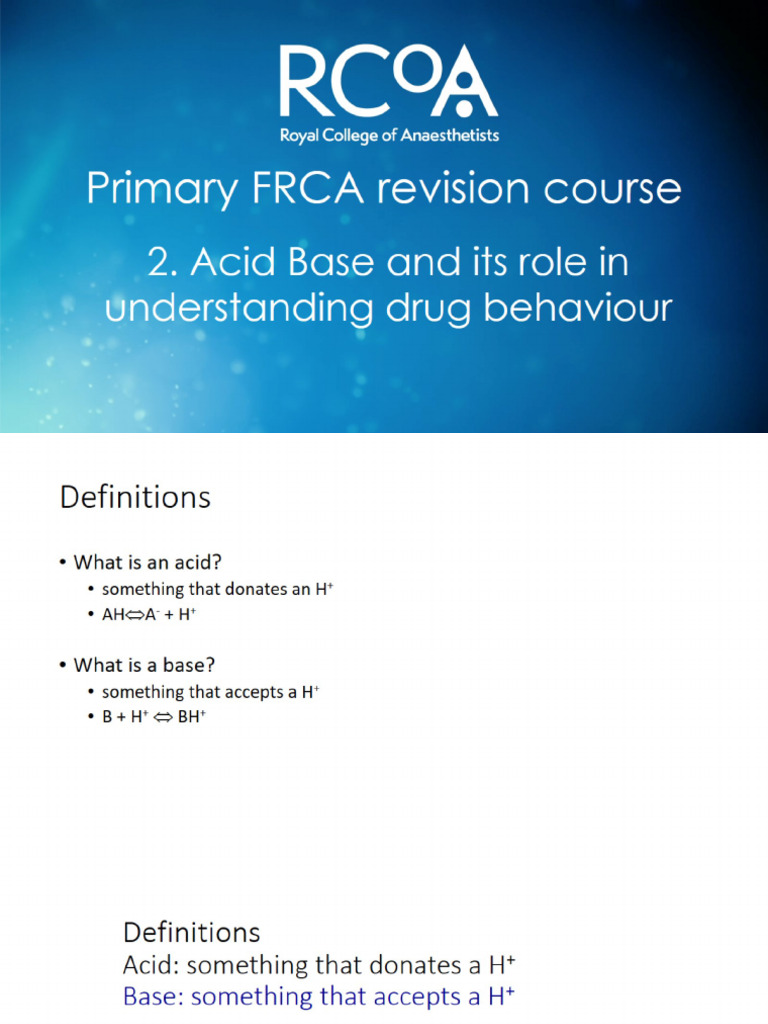 Acid Base 2 Drug Behaviour | PDF